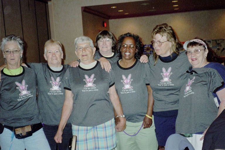 Sue Fregulia, Barbara O'Leary, Norma Rossner, Cathie Read, Gail Bowers ...